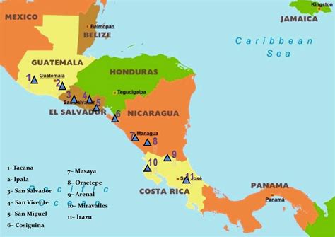 Galer A De Mapas De Centroam Rica Im Genes De Am Rica Central