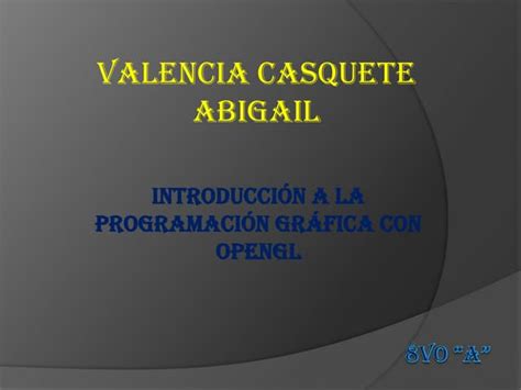 introducción a la programación gráfica con opengl ppt
