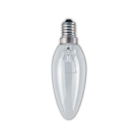 Lâmpada Vela Lisa 40W 220V E 12 Clara Transparente Sadokin Lâmpada