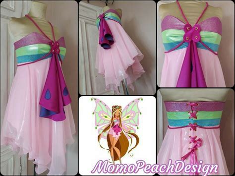 Flora Enchantix Cosplay Winx Club Idee Vestito Idee Cosplay Schizzi