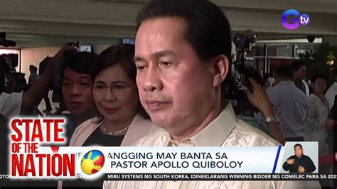 PNP Itinangging May Banta Sa Buhay Si Pastor Apollo Quiboloy SONA
