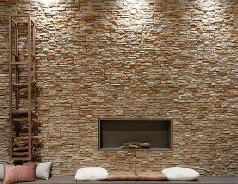 Revestimiento Simil Piedra Ecostone Monte Marron Tiera Meses Sin