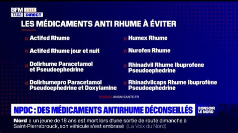 Humex Actifed Dolirhume Le gendarme du médicament alerte une