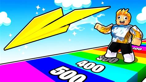 J AI FAIT LE MEILLEUR AVION EN PAPIER DE ROBLOX 99 999KM H YouTube