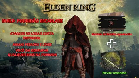 Elden Ring Build de Podridão Escarlate build rara para amassar os