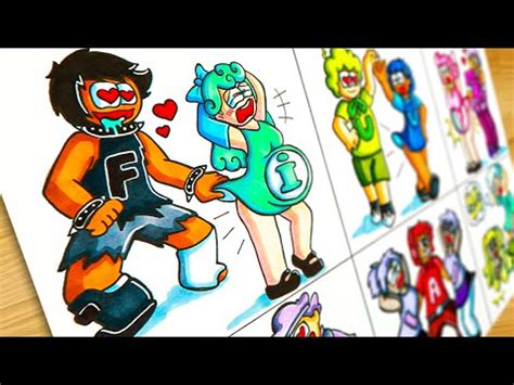Drawing Alphabet Lore Couple Love Real Life 5 Humanized Alphabet
