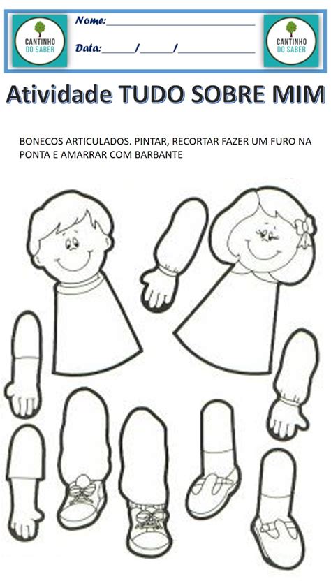 30 Atividades Para Trabalhar A Identidade O Tema Tudo Sobre Mim