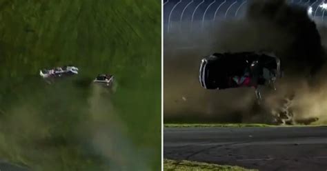 Dramático accidente en la Nascar un auto volcó dio una docena de