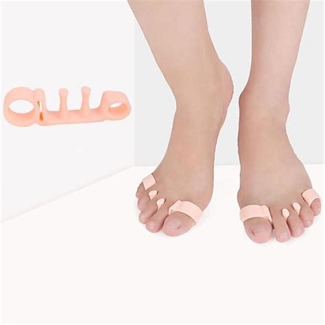 1 Paio Di Dita Dei Piedi In Silicone Separatore Del Piede Alluce Valgo
