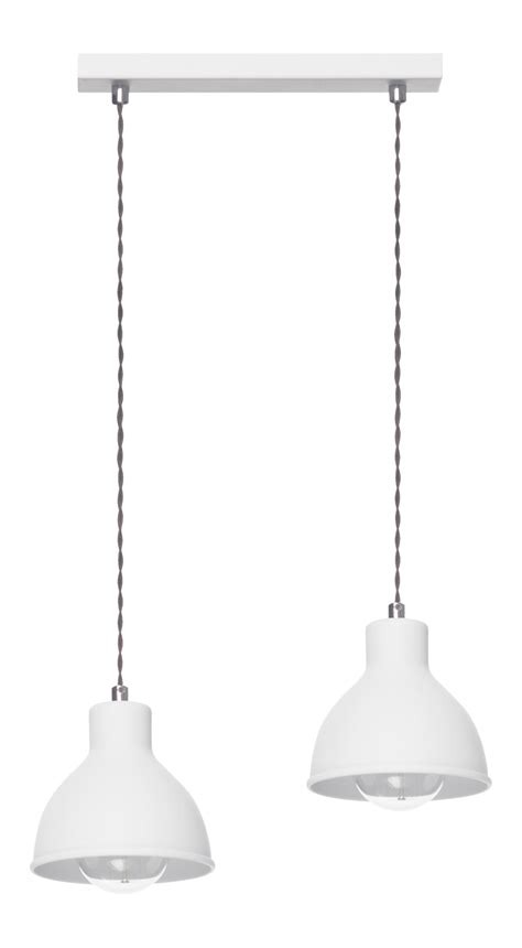 Minimalistyczna lampa wisząca do kuchni 533 2L BIA ZOE Kaja