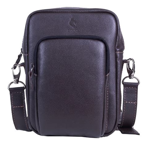 Bolsa Pequena Masculina 100 couro Legitimo Alça Transversal Frete grátis