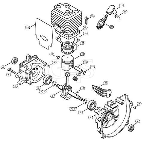 Genuine Stihl FS108 A Crankcase Cylinder GHS