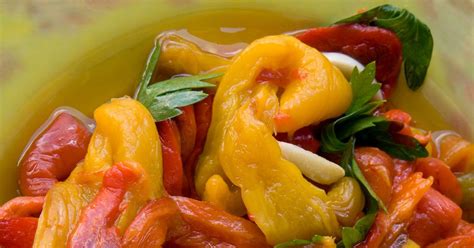 Recette poivrons grillés marinés Marie Claire