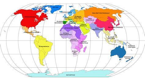 Popolare Planisfero Politico Continenti 2022 Cartina Geografica Mondo