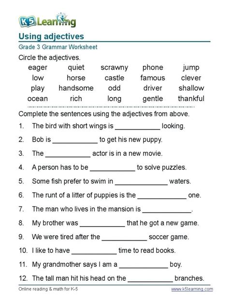 Th Grade Grammar Workbook Pdf