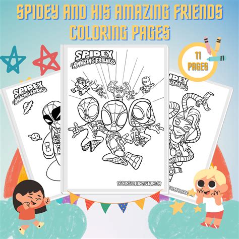 12 Dibujos De Spidey Y Sus Sorprendentes Amigos Para Colorear Para