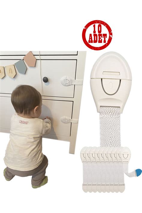 ketbox Çocuk Bebek Çekmece Dolap Beyaz Eşya Güvenlik Emniyet Kilidi Çok