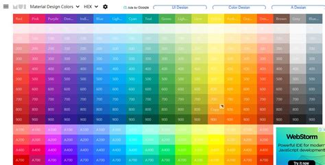 the best list of material design color palettes tools and resources