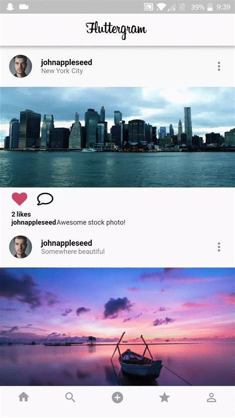 A Working Flutter Instagram Clone Free Flutter Source Code