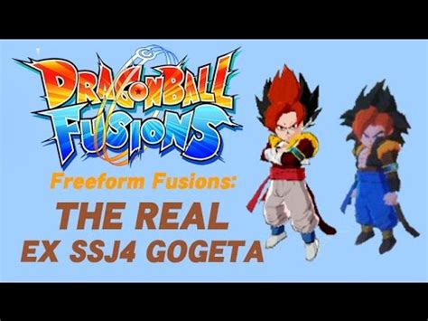 Dragon Ball Fusions Streetpass Freeform Fusions THE REAL EX SSJ4