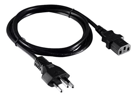 Cabo Força Pc Ac Fonte Tripolar 2 50mm Plug 16 Amperes 1 50m