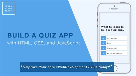 Build A Quiz App 1 Create And Style The Home Page YouTube