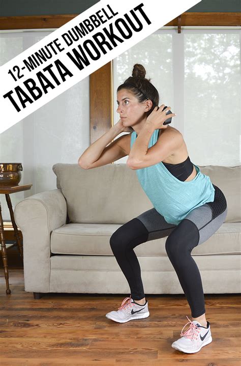 12 Minute Dumbbell Tabata Workout With Holds
