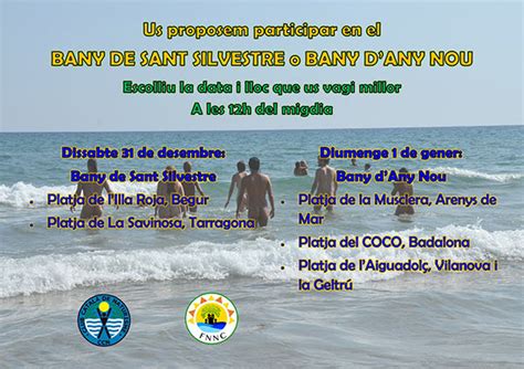Baño de año nuevo Federación Española de Naturismo