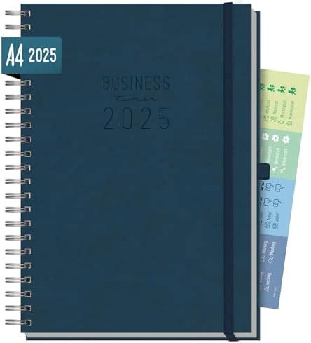 Häfft Business Timer 2025 A4 Maxi Nachtblau 1 Woche 2 Seiten XL