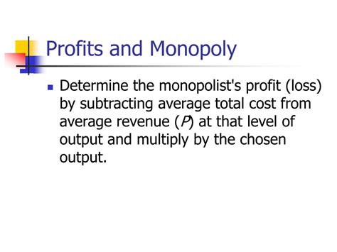 Ppt Monopoly Profit Maximization Powerpoint Presentation Free