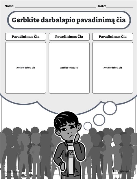Resp Portretas Juodai Baltas 4 Storyboard Por Lt Examples