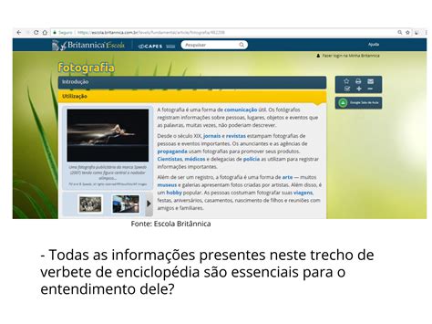 Plano de aula 8º ano Verbete enciclopédico digital dados