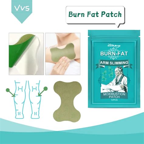 12pcs South Moon Thin Arm Moxibustion Paste Slimming Down Hot Compress