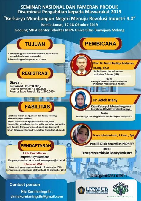 Seminar Nasional Dan Pameran Produk Diseminasi Pengabdian Kepada