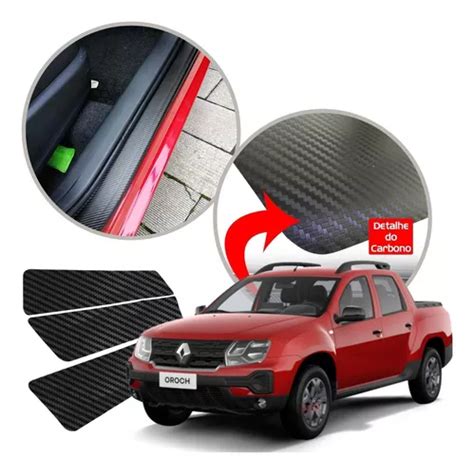 Soleira Porta Fibra De Carbono Renault Oroch 2022 2023