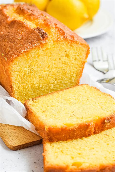 Fluffy Lemon Drizzle Loaf Cake Tender And Moist Tea Cake