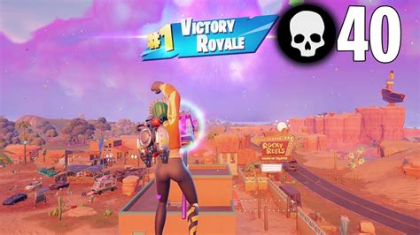40 Elimination Solo Vs Squads Win Full Gameplay Fortnite Chapter 3