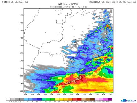 Aviso de chuva volumosa no litoral de São Paulo e no Rio de Janeiro