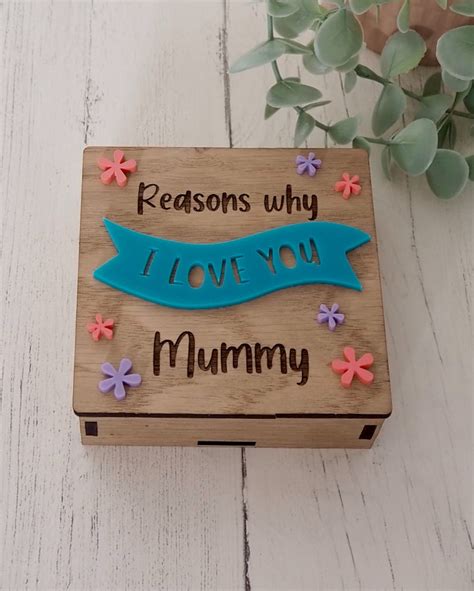 Reasons Why I Love You Box Personalised Mother S Day Etsy