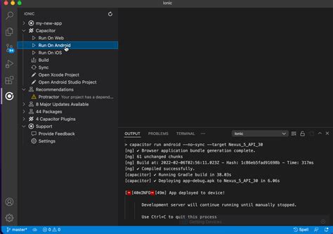 Capacitor S Ionics Visual Studio Code Extension Ionic Blog
