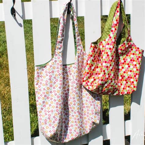 Reusable Grocery Bags Sewing Tutorial Free Pattern Amaryllis Lane