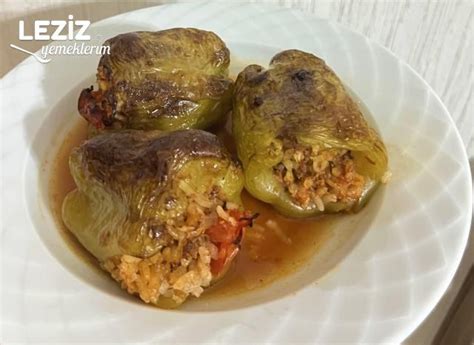 Fırında Biber Dolması Tarifi Leziz Yemeklerim