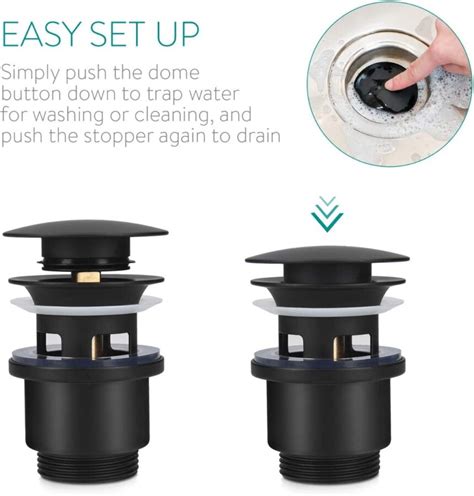 Bonde Clic clac Universelle avec Trop Plein pour Lavabo et Évier