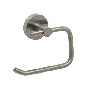 Jtp Vos Toilet Roll Holder Wall Mounted In Brushed Black Bbl