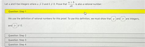 solved let a and b ﻿be integers where a≠0 ﻿and b≠0 ﻿prove
