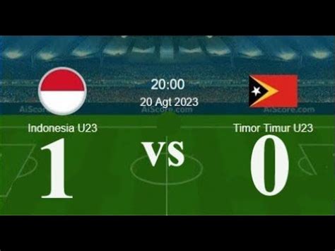 Live Skor Indonesia U Vs Timor Leste Aff Champion