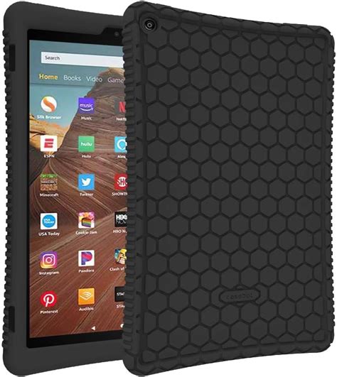 Fintie Silicone Case For Amazon Fire Hd Tablet Compatible With Th