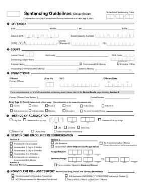 Fillable Online Cdn Cocodoc Comcocodoc Form Pdfpdfsentencing Guidelines
