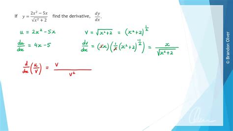 combining the chain product and or quotient rules mm3 4 6h example 3 youtube