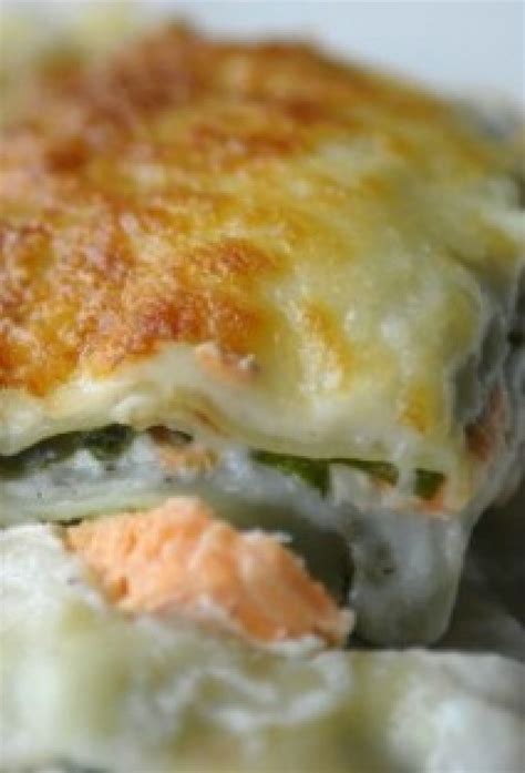 Lasagnes au saumon et aux épinards